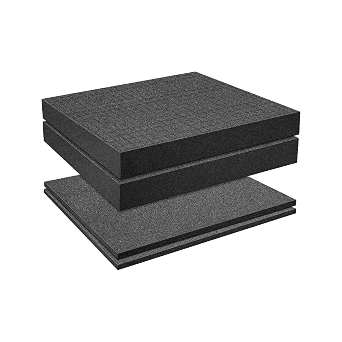 Grid Foam Cube-Foam, 2 Pieces 300x300x50mm/2 300x300x10mm, Tool Box ...