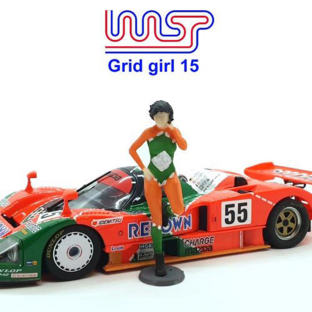 Grid Girl Pit Girls Track Side Scenery Pit Lane Unpainted Figure GG15 ...