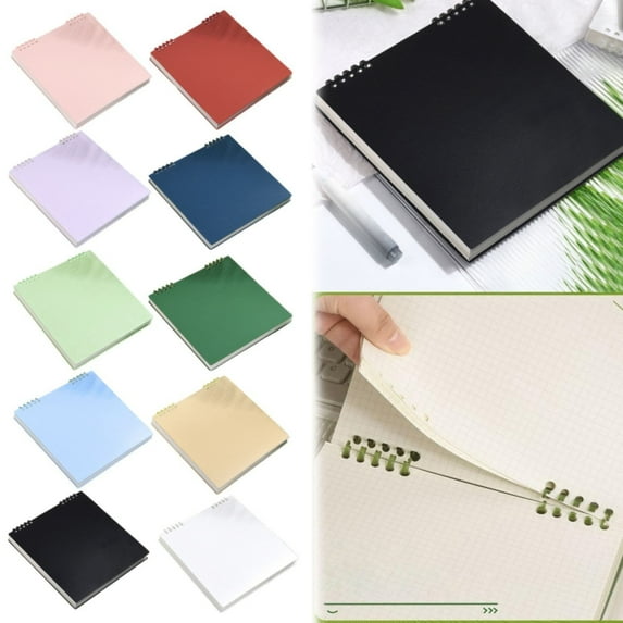 Grid Memo Writing Notebook Refillable Journal for Sketching, Scribbling ...