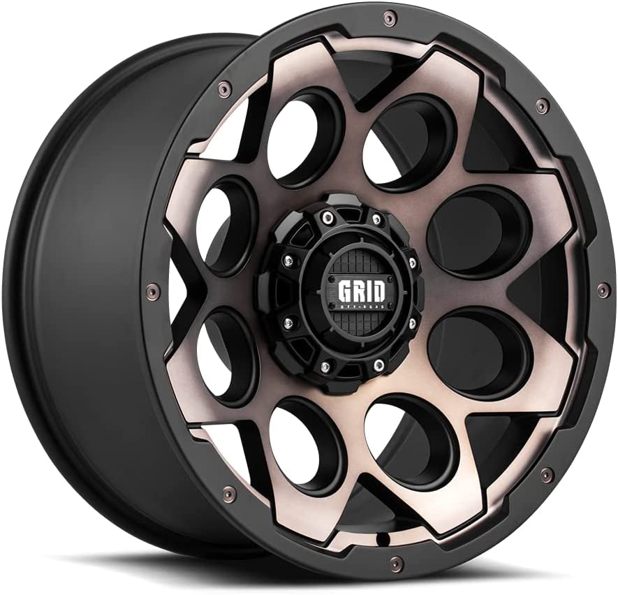 Grid Off-Road GD08 Custom Wheel for 20x10 inch Metallic Dust w/ Matte ...