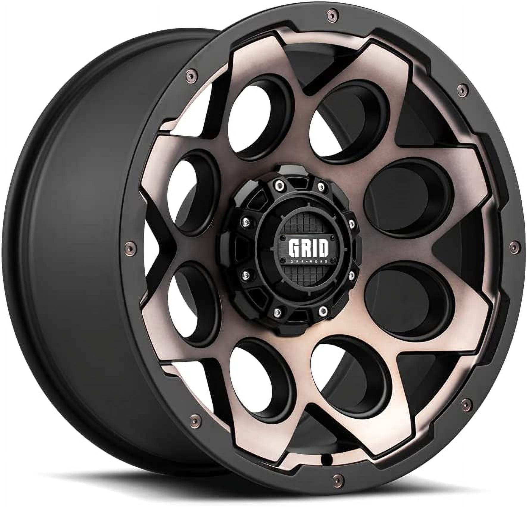 Grid Off-Road GD08 Custom Wheel for 20x10 inch Metallic Dust w/ Matte ...