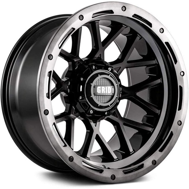 Grid OffRoad Custom Wheel for 20x9 108mm Hub Gloss Black with Double ...