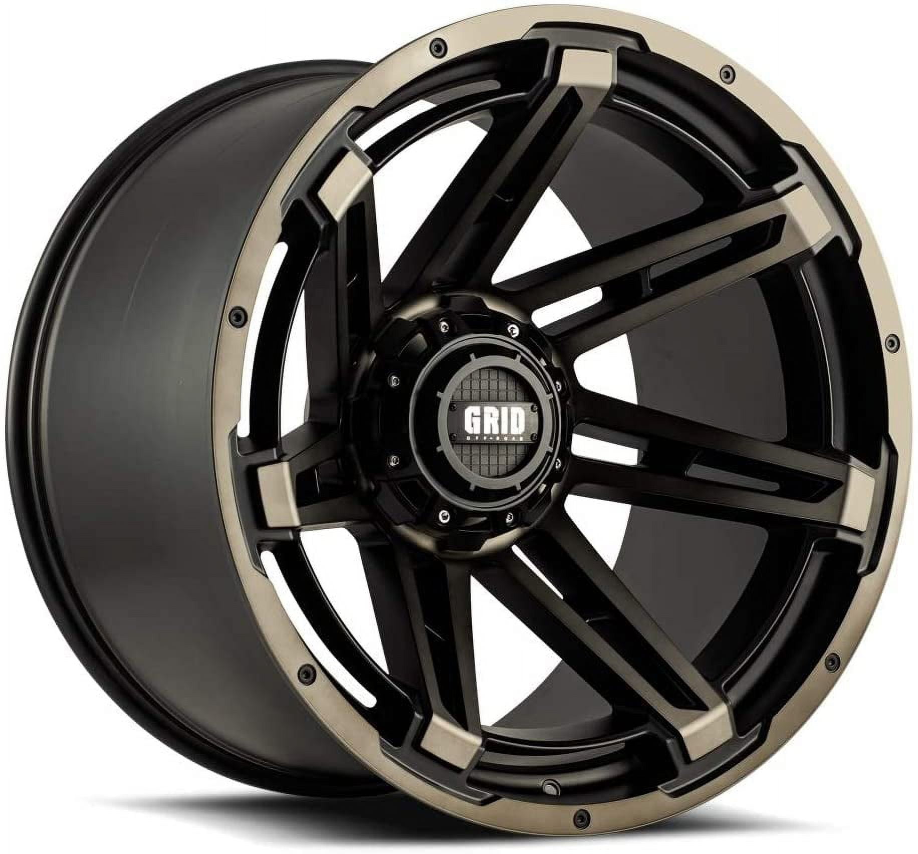 Grid OffRoad GD12 Custom Wheel for 18" x 9" inch Matte Black with ...