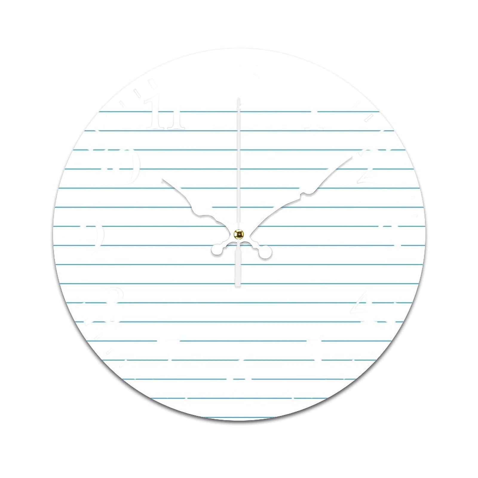 Grid Paper Abstract Wall Clock Modern Design Clocks Wall Hanging Home ...