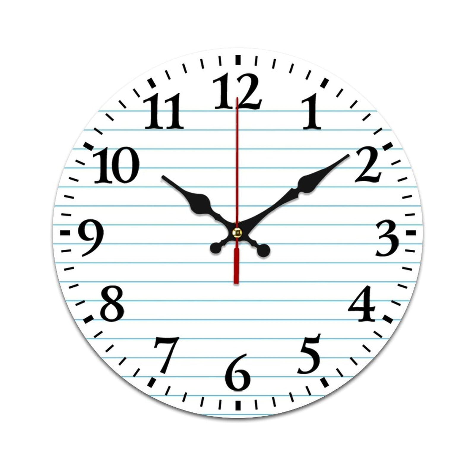 Grid Paper Abstract Wall Clock Modern Design Clocks Wall Hanging Home ...