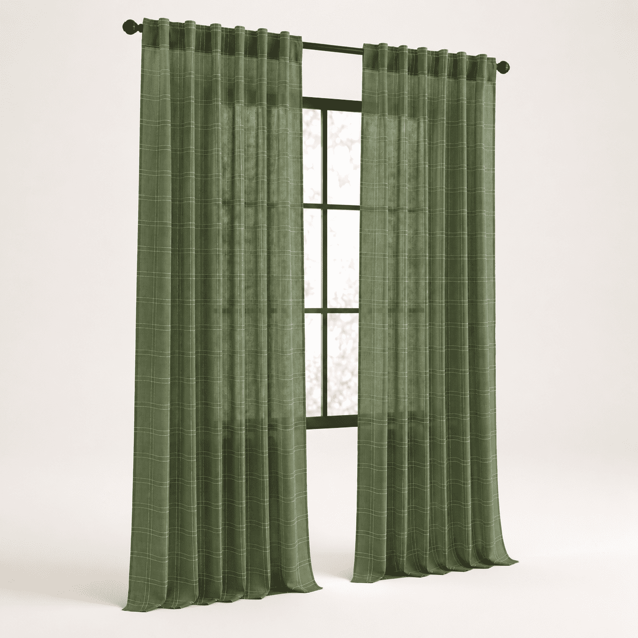 Grid Pattern | Olive Green, 52