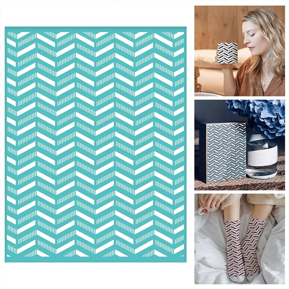 Grid Pattern Stencil 8.5x11 Self Adhesive Silk Screen Printing Stencils ...