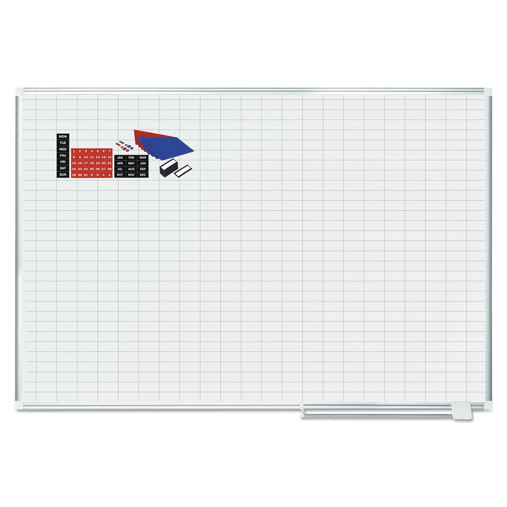 Walmart Grid Planning Dry Erase Erasable Whiteboard with Accessories, 1 ...