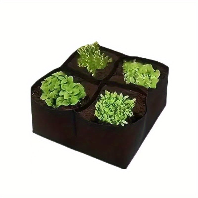 Grid Portable Rectangular Planting Bag - Felt Fabric Elevated Garden ...