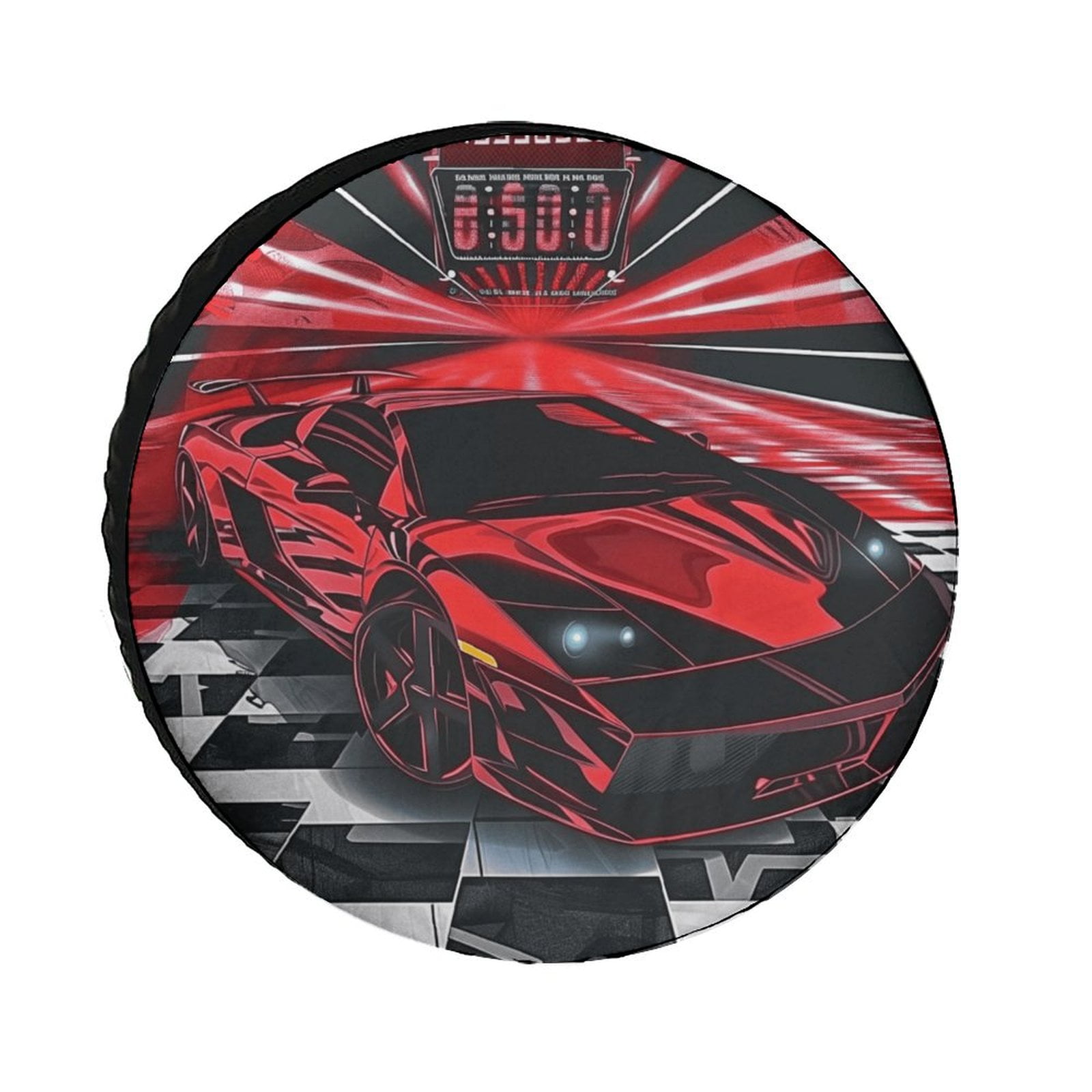Grid Racing Car Spare Tire Cover, Weather Resistant Wheel Protector ...