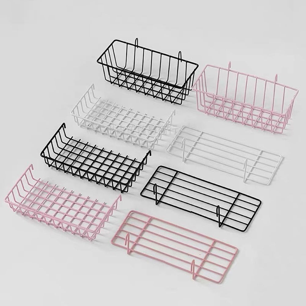 Grid Shelving Tray Hanging Basket Hanging Iron Art Storage Basket 1 ...