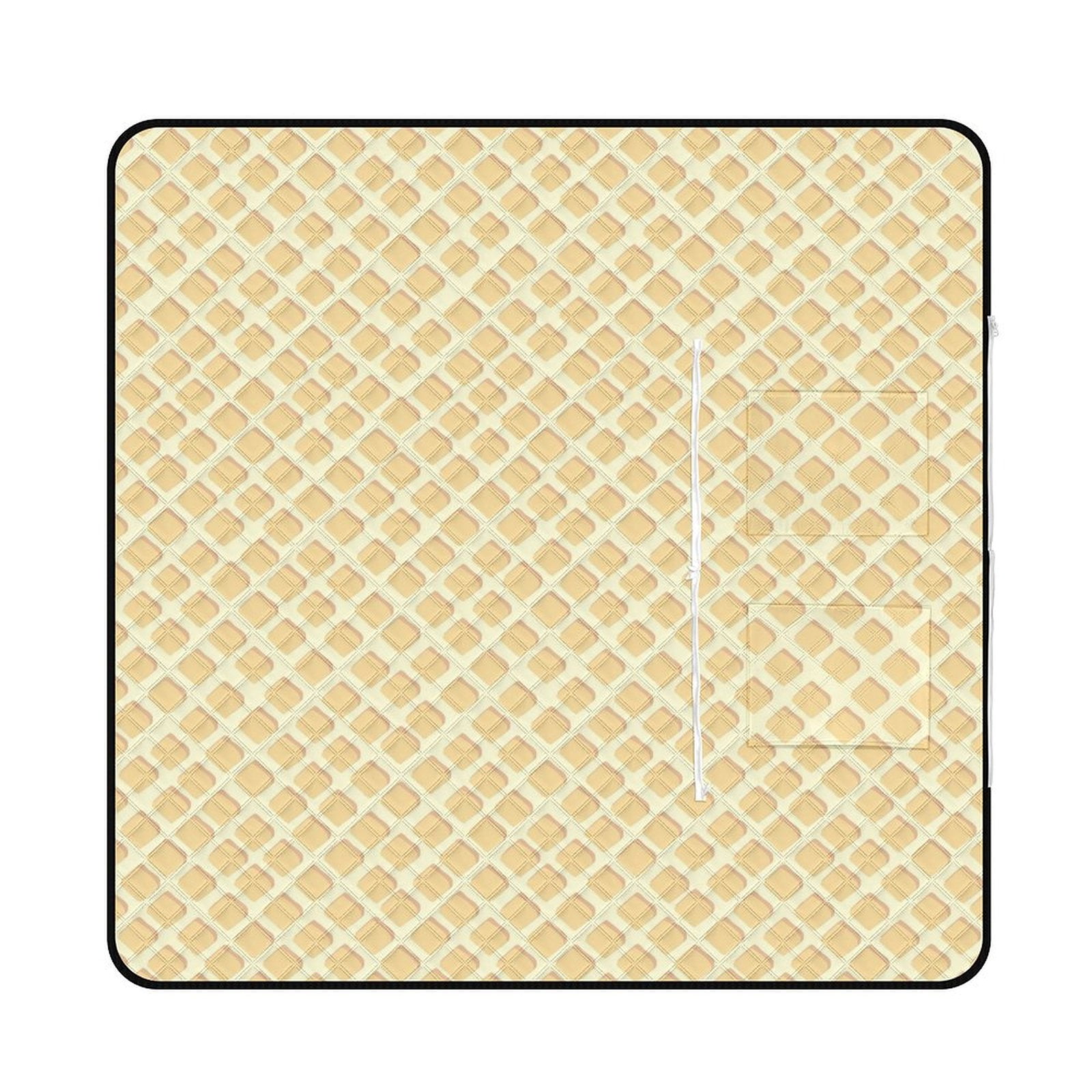 Grid, Stereo, Butter Waterproof Beach Mat Folding Mattress Portable ...