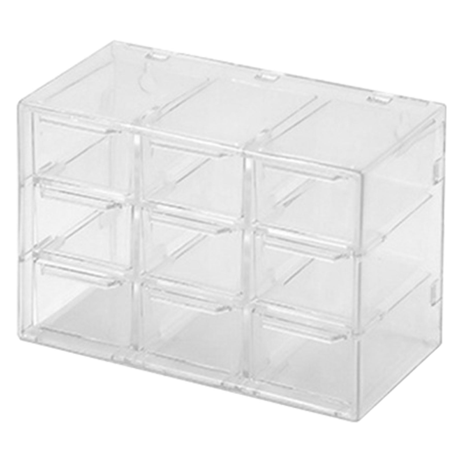 Grid Storage Box Dustproof Transparent Plastic Container Organizer For ...