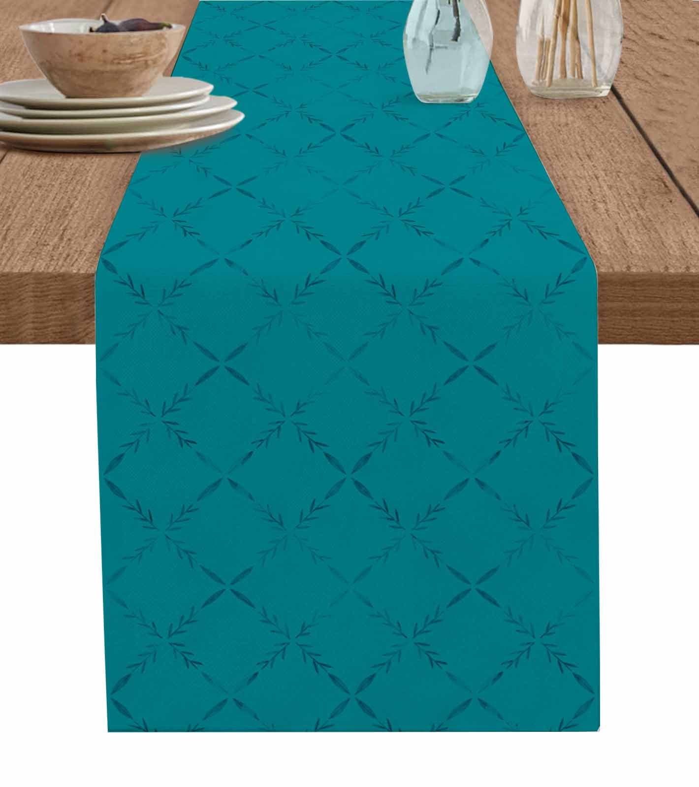 Grid Texture Table Runner ration Home r Dinner Table ration Table r ...