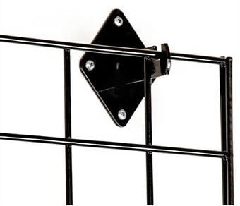 Grid Wall Mount Brackets for Grid or Slat Grid Panels Box of 12 Pcs ...