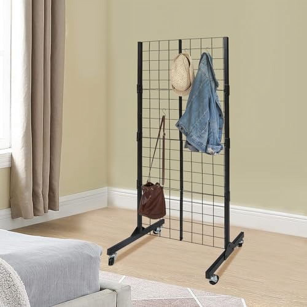 Grid Wall Panel Art Display Panels, Display Stand Display Rack with ...