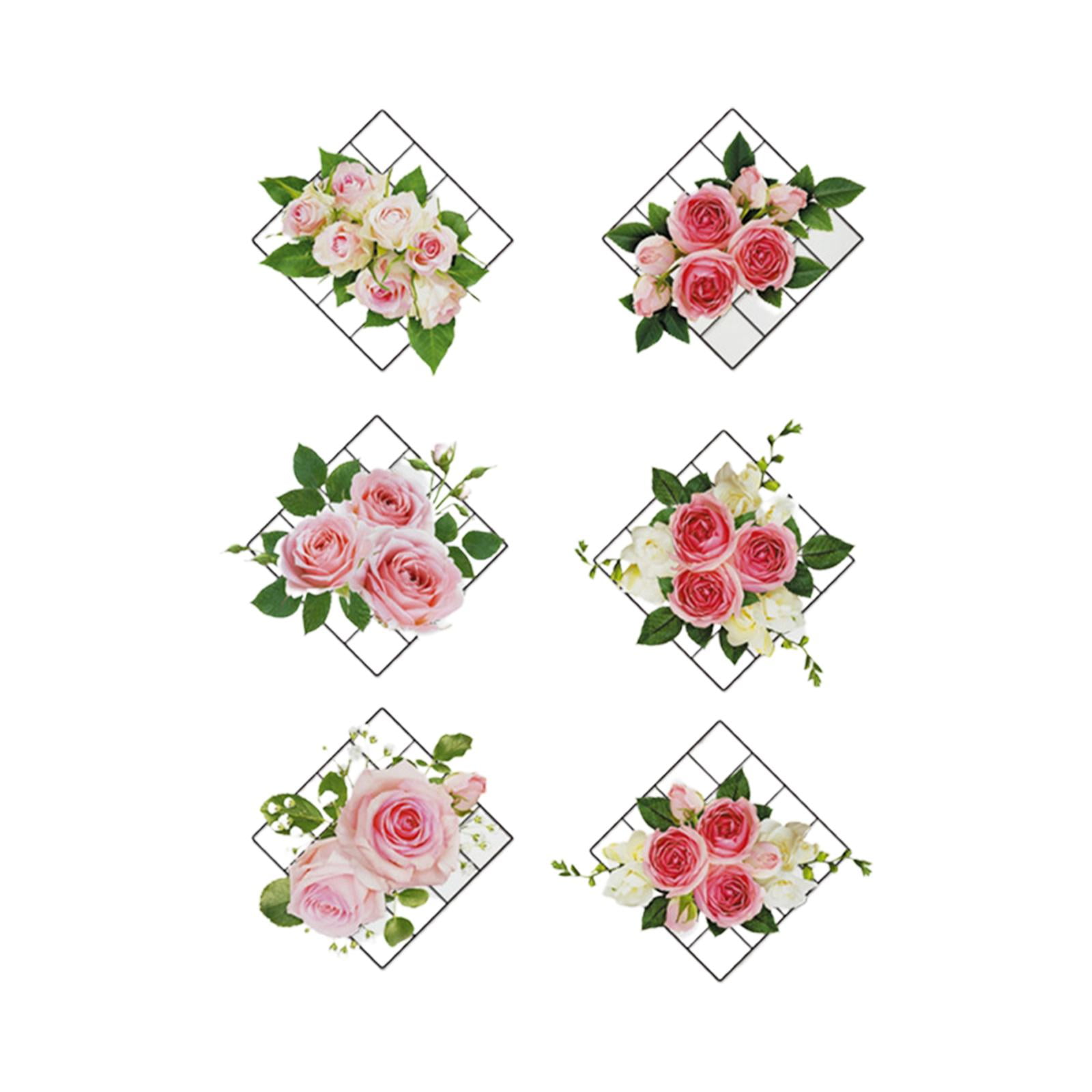 Grid Wall Stickers Wallpaper Waterproof Elegant Creative DIY Removable ...