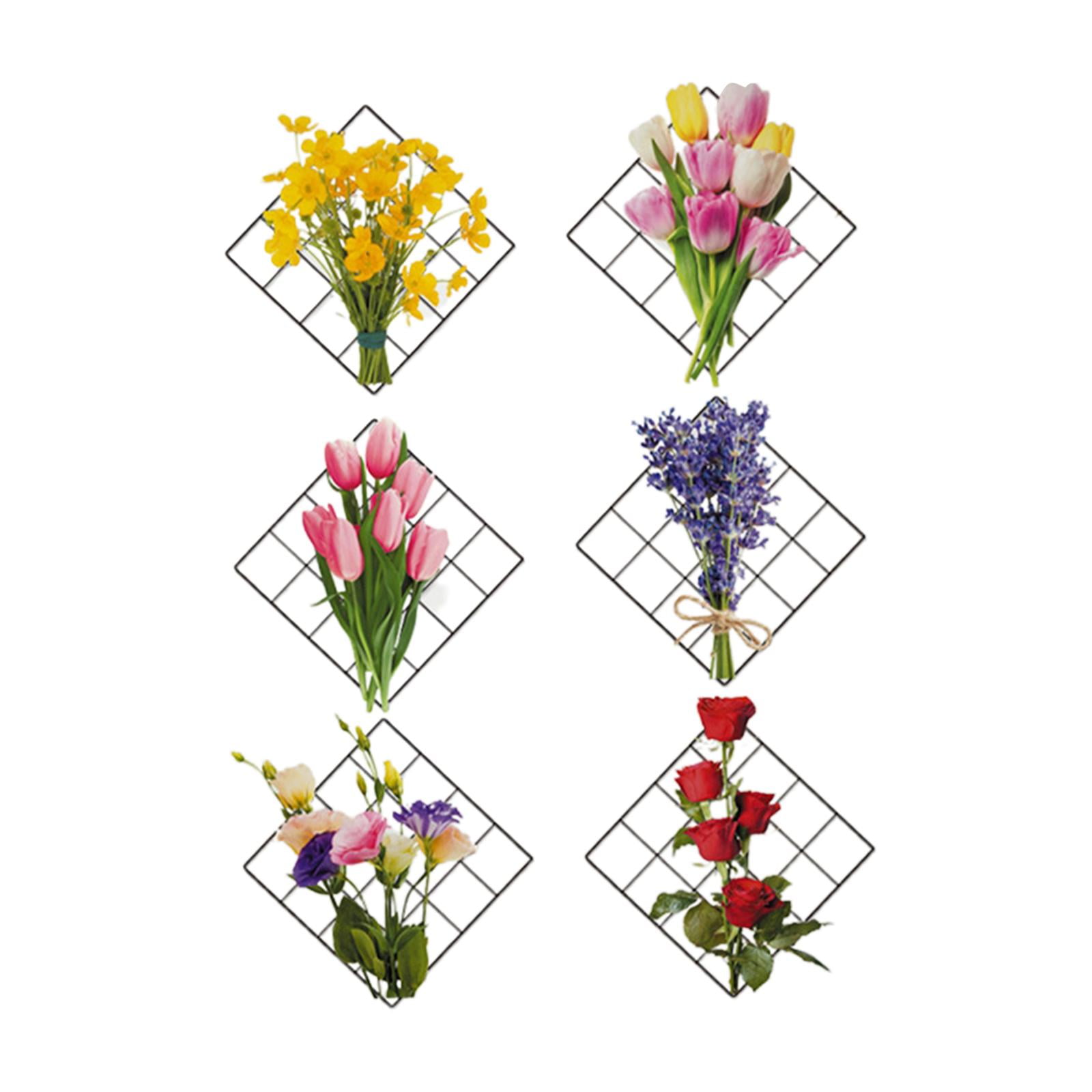 Grid Wall Stickers Wallpaper Waterproof Elegant Creative DIY Removable ...