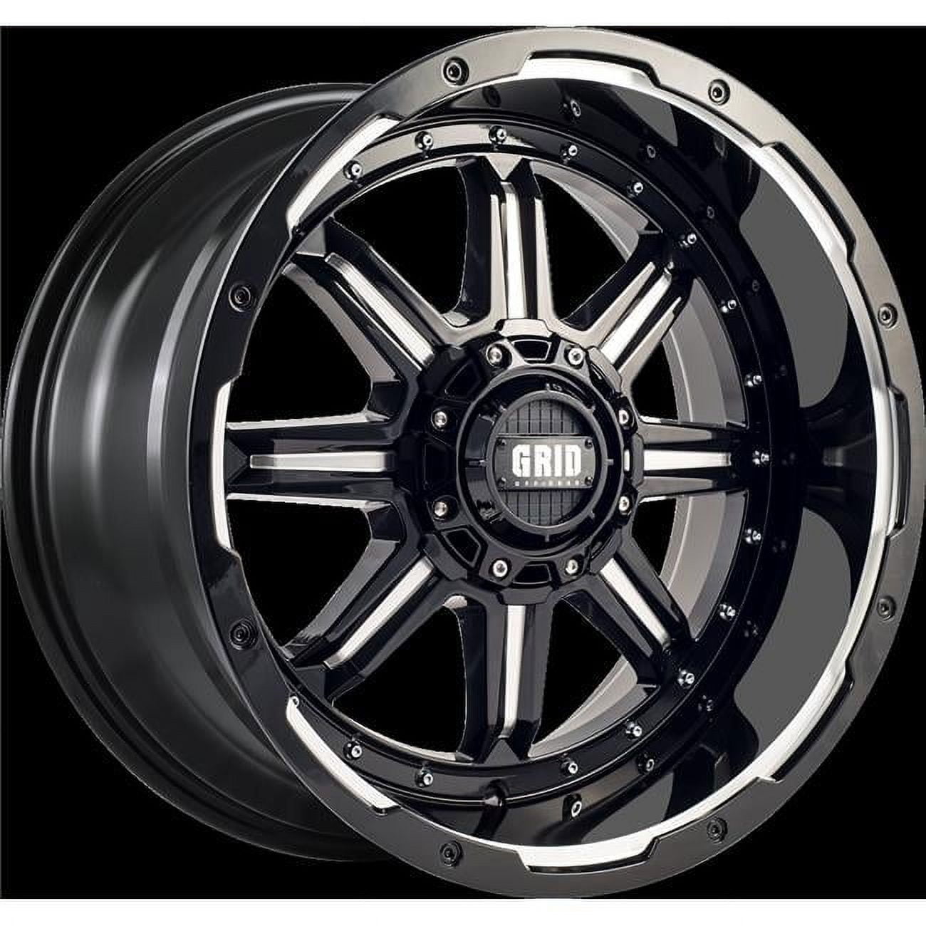 Grid Wheels 117952M87 5 x 127 in. GD10 Wheel with Milled Lip, Gloss ...