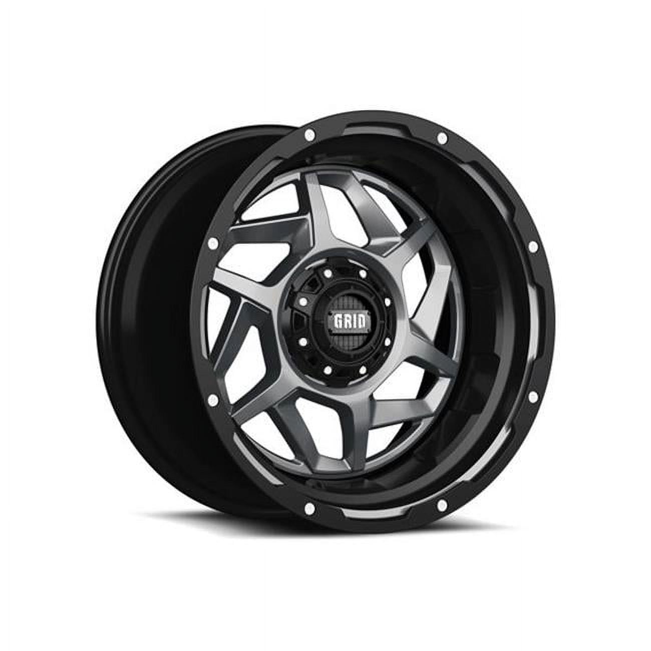 Grid Wheels 22x12 Matte Anthracite Wheel, 5x127 Bolt Pattern, -44 ...
