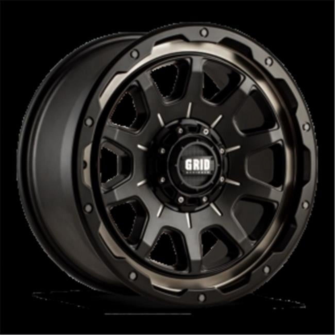 Grid Wheels E17952Y87 17 x 9 GD15 0 mm Offset 5 x 127 Gloss Black with ...