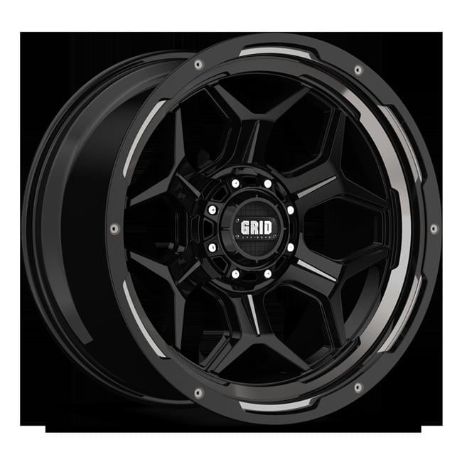 Grid Wheels F17952S187 17 x 9 in. 5 x 127 mm Bolt Pattern, -12 mm ...