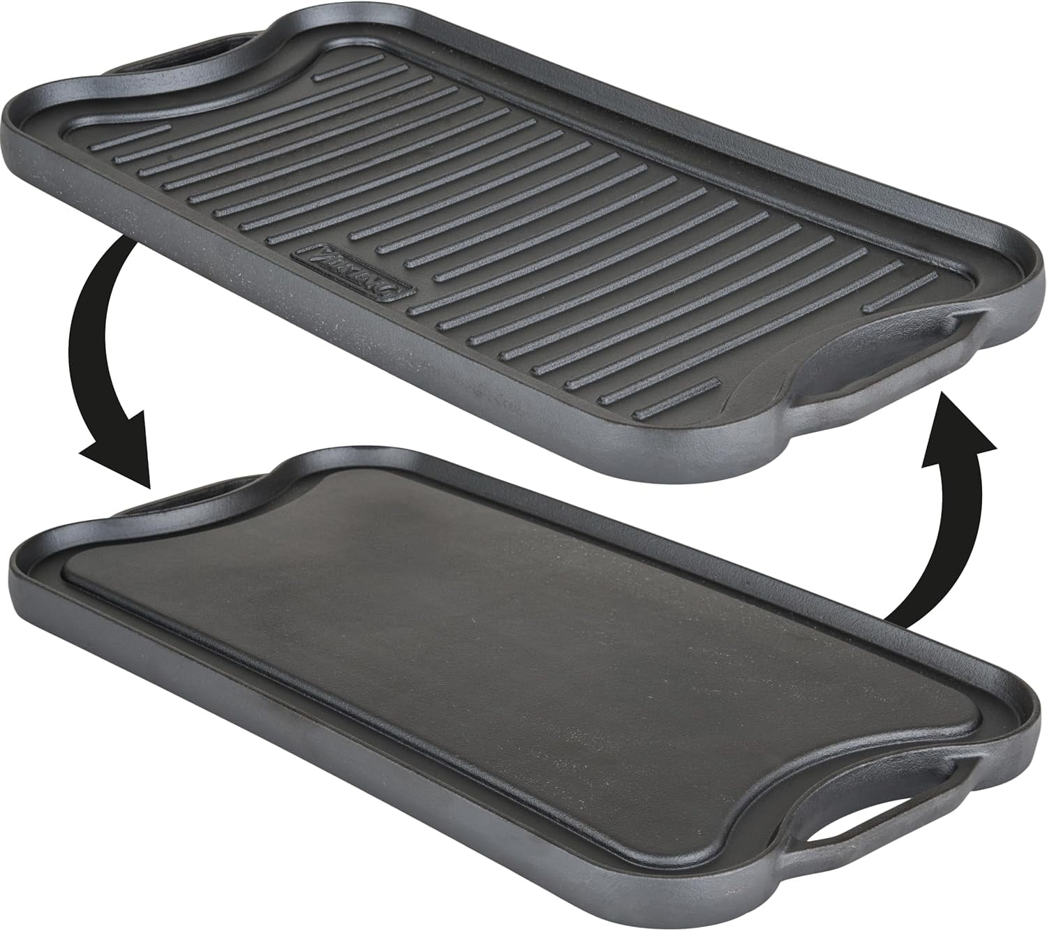 Griddle, 20 Inch Reversible Cast Iron Grill Pan, Pre-Seasoned, Oven ...
