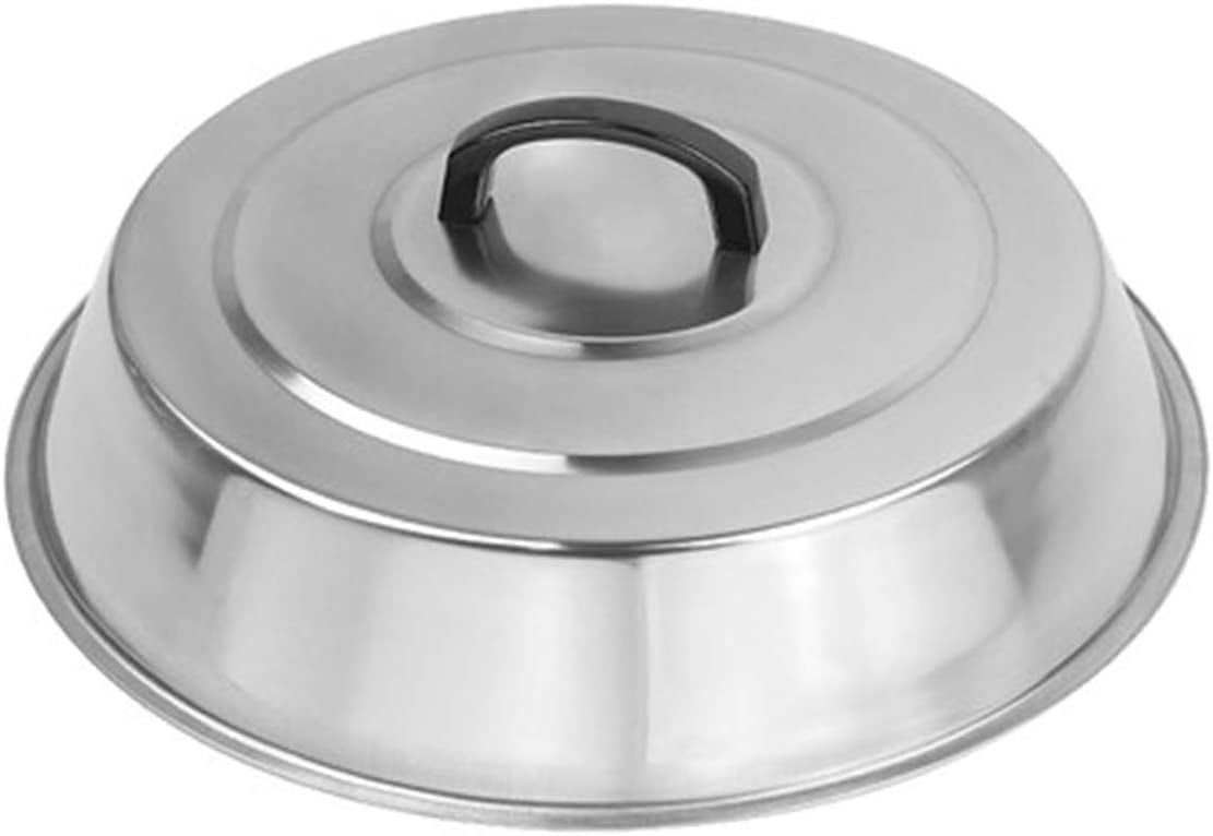 Griddle Accessories 12 Inch Round Stainless Steel Basting Griddle Cover ...