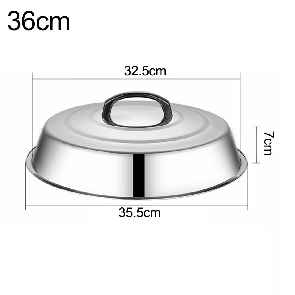 Griddle Accessories 32/34/36/38cm Round Stainless Steel Basting Griddle ...