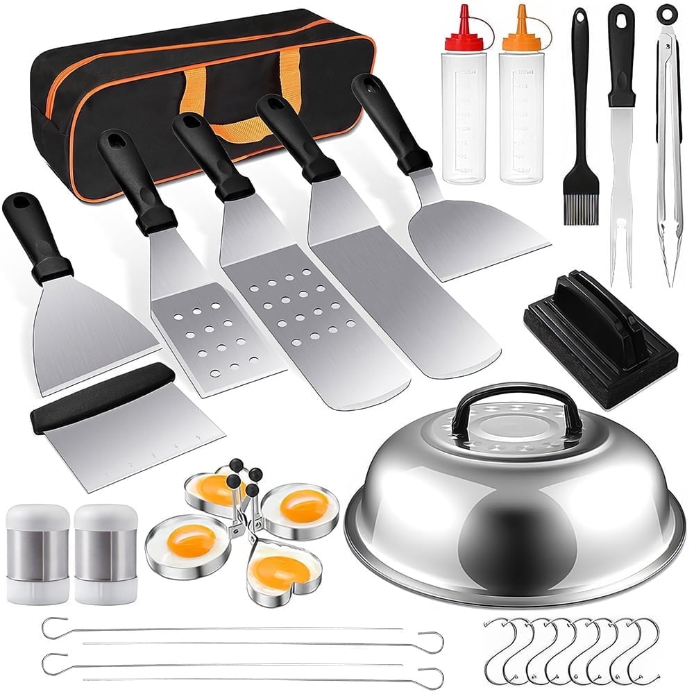 Griddle Accessories Kit, 32 PCS Flat Top Grill Accessories for ...