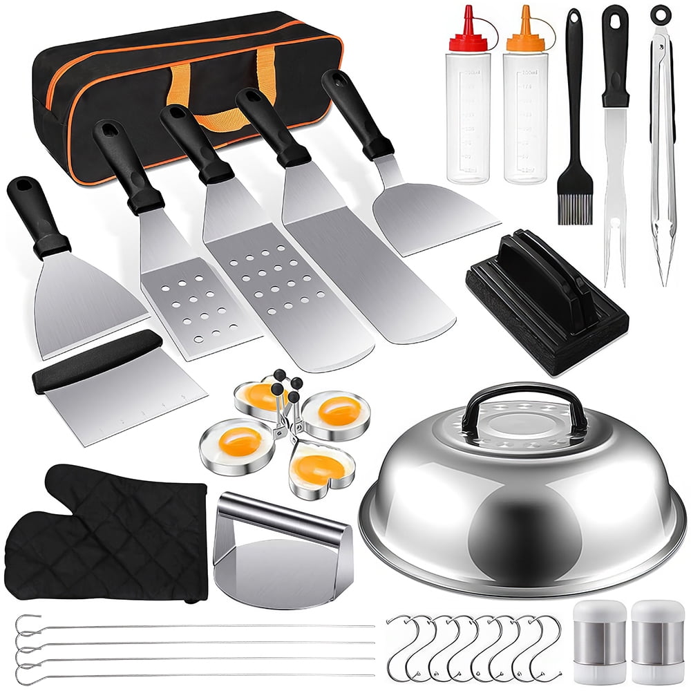 Griddle Accessories Kit, 34 PCS Flat Top Grill Accessories for ...