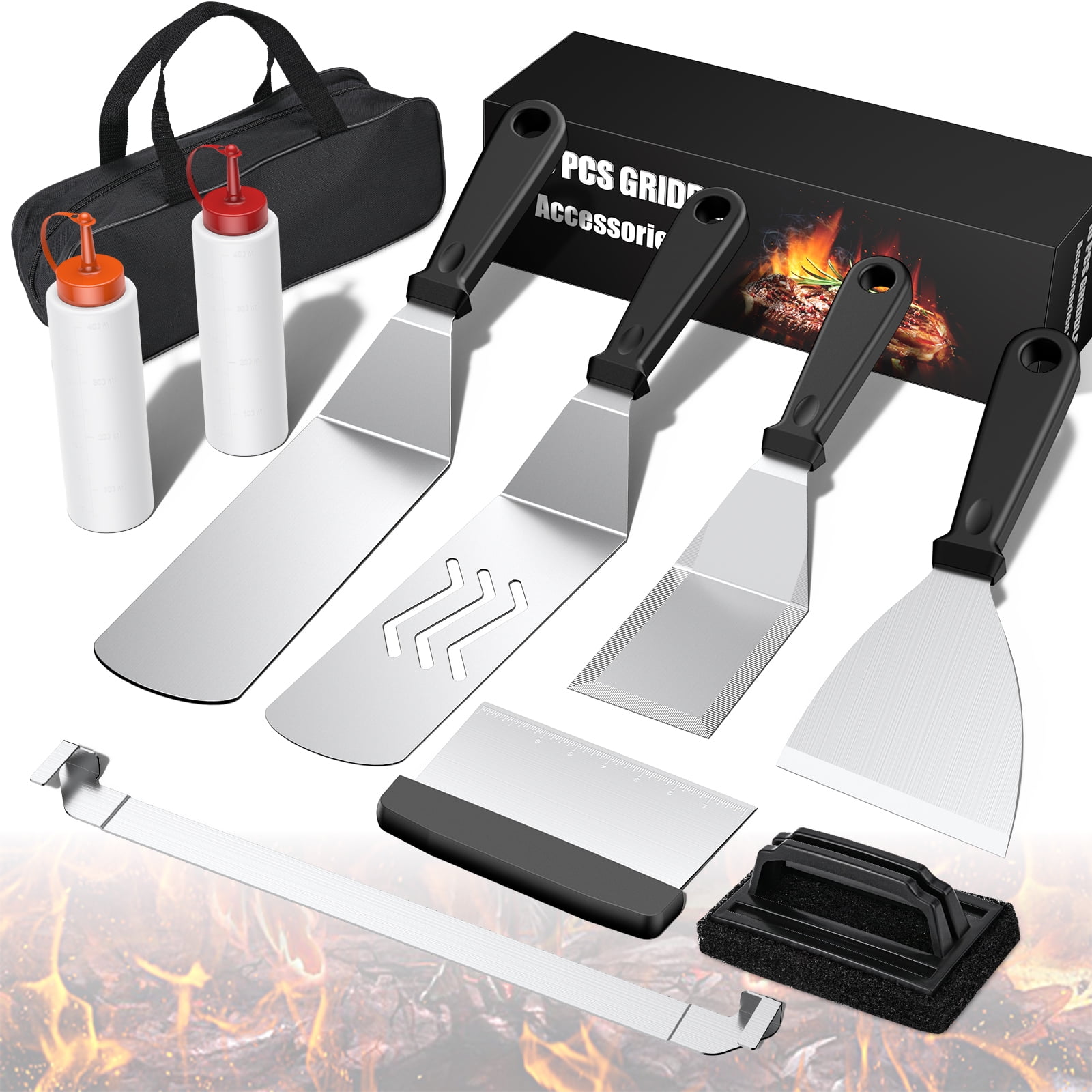 Griddle Accessories Kit for Blackstone, 10 Pcs Flat Top Grill ...