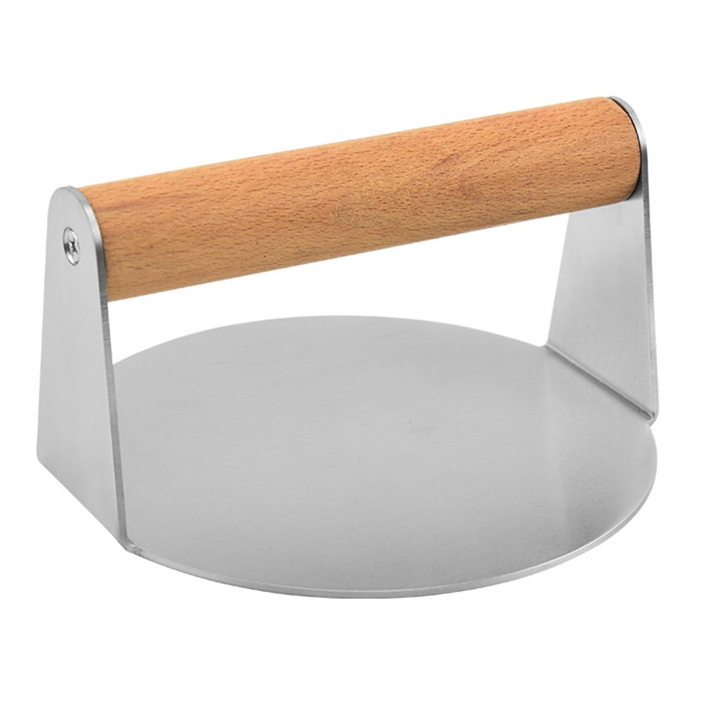 Griddle Burgers Meat Pressing Mold Hamburger for Stainless Steel Wooden ...