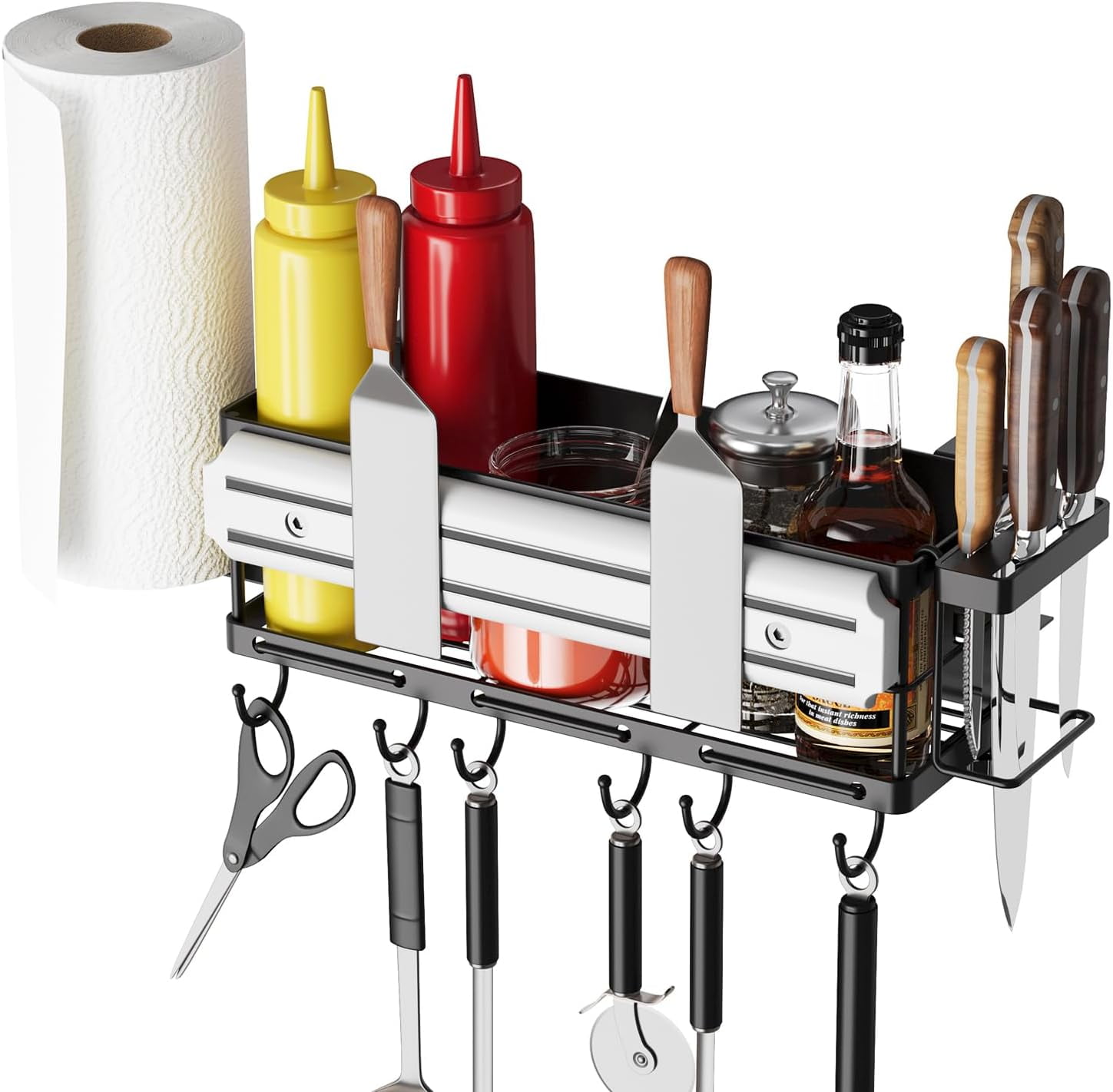 Griddle Caddy for Blackstone 28"-36" Griddles, No Drilling Space Saving ...