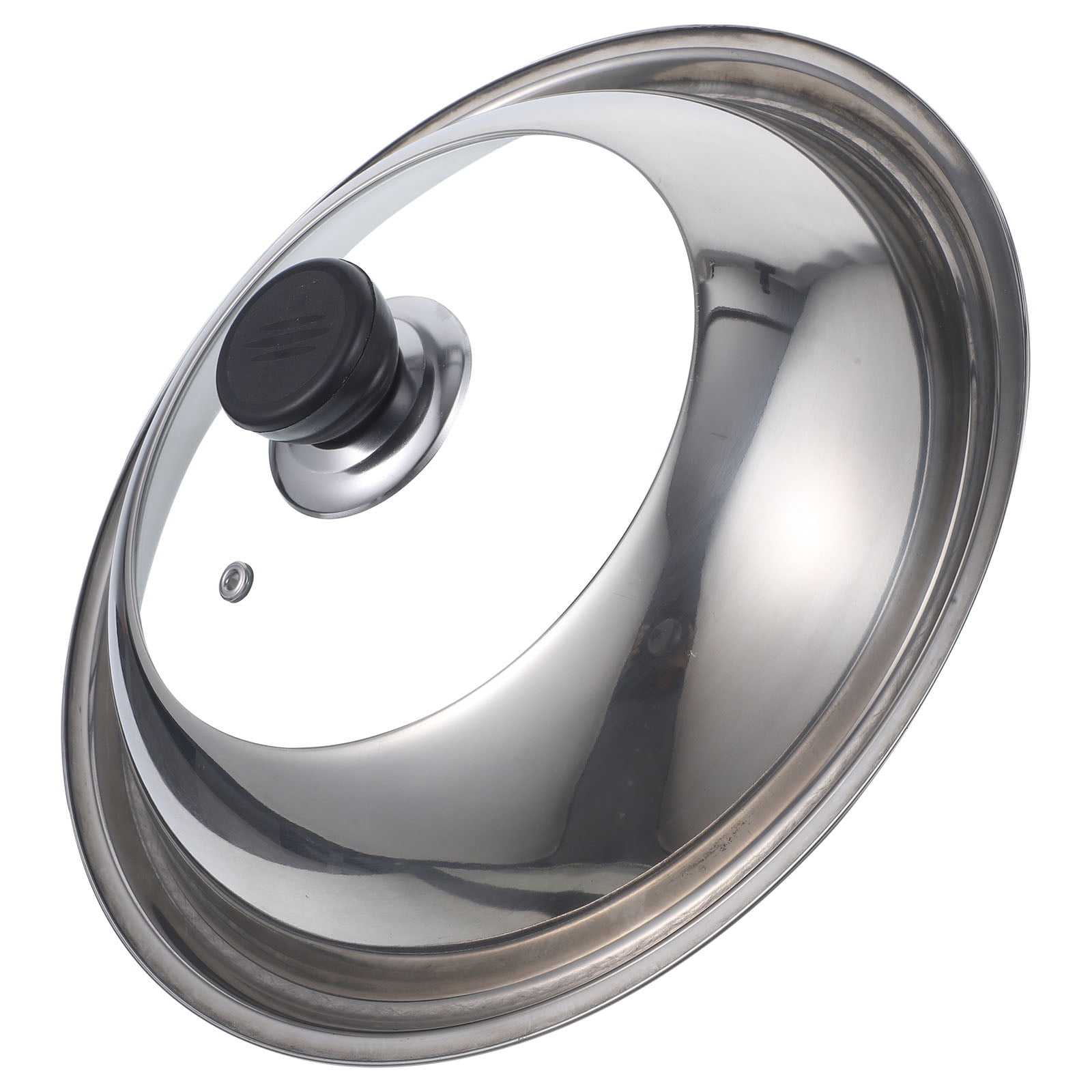 Griddle Glass Cookware Stainless Steel Universal Metal Pot Lid Cover ...