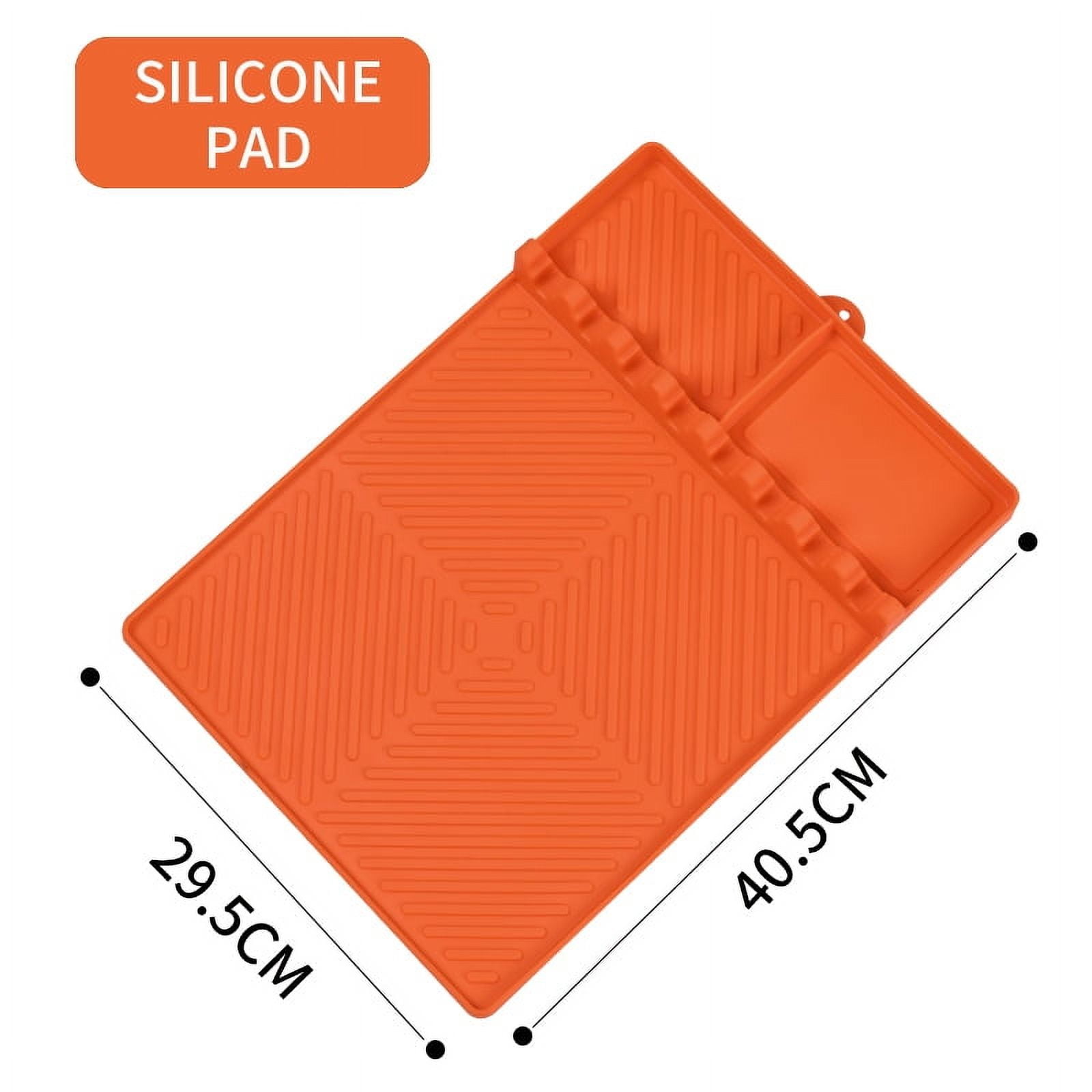 Griddle Mat for BBQ Grills – Silicone Side Shelf Mat with Drip Pad ...