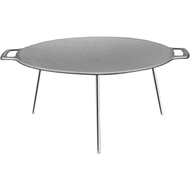 Griddle Pan 48cm Grill With Legs For Bbq Camping Gas Open Fire