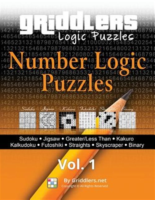 Pre-Owned Griddlers - Number Logic Puzzles: Sudoku, Jigsaw, Greater ...