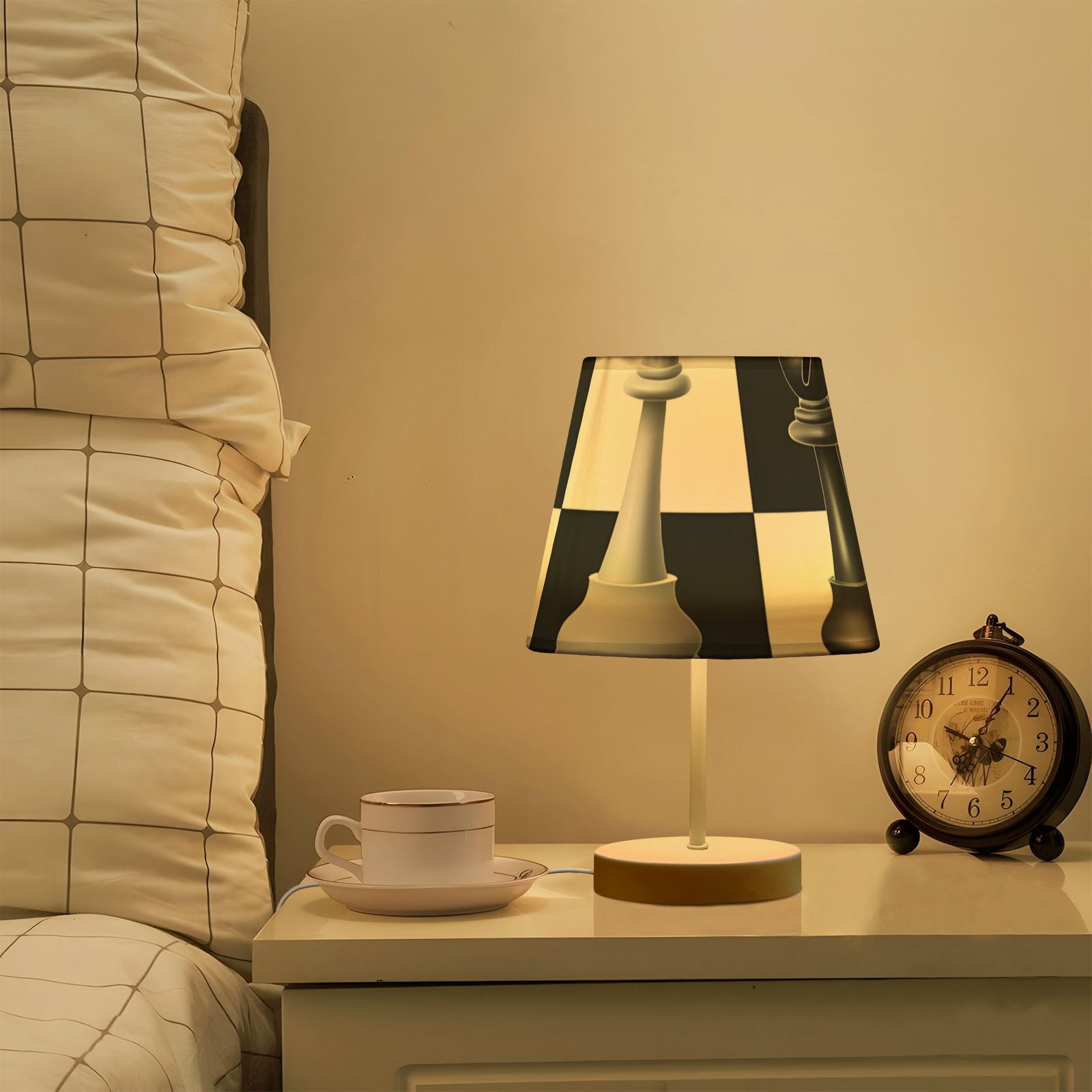 Grids with Chess LED Desk Lamp Table Lamp USB Bedside Nightstand Small ...