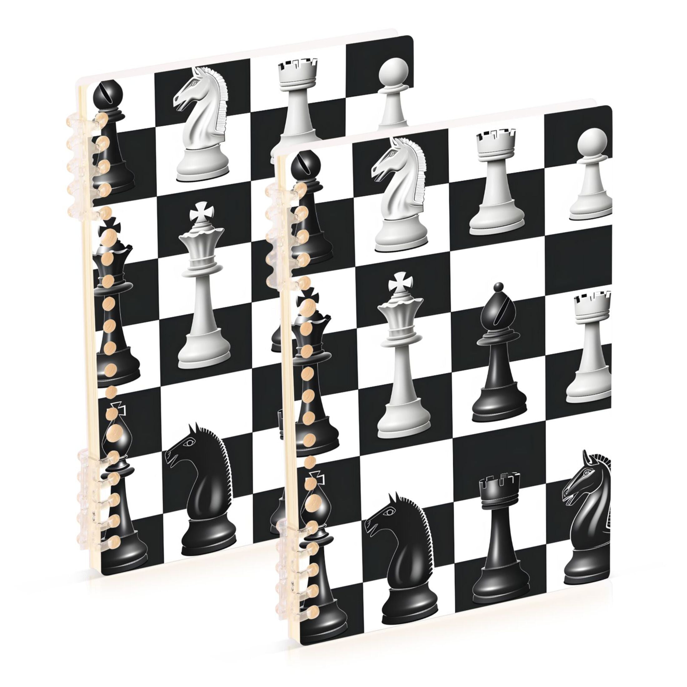 Grids with Chess Ring Binder Notebook Journey Note Diary College Ruled ...