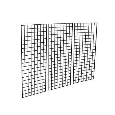 Portable 2' x 7' Black Grid Panel Pack of 3 - Versatile, Durable ...