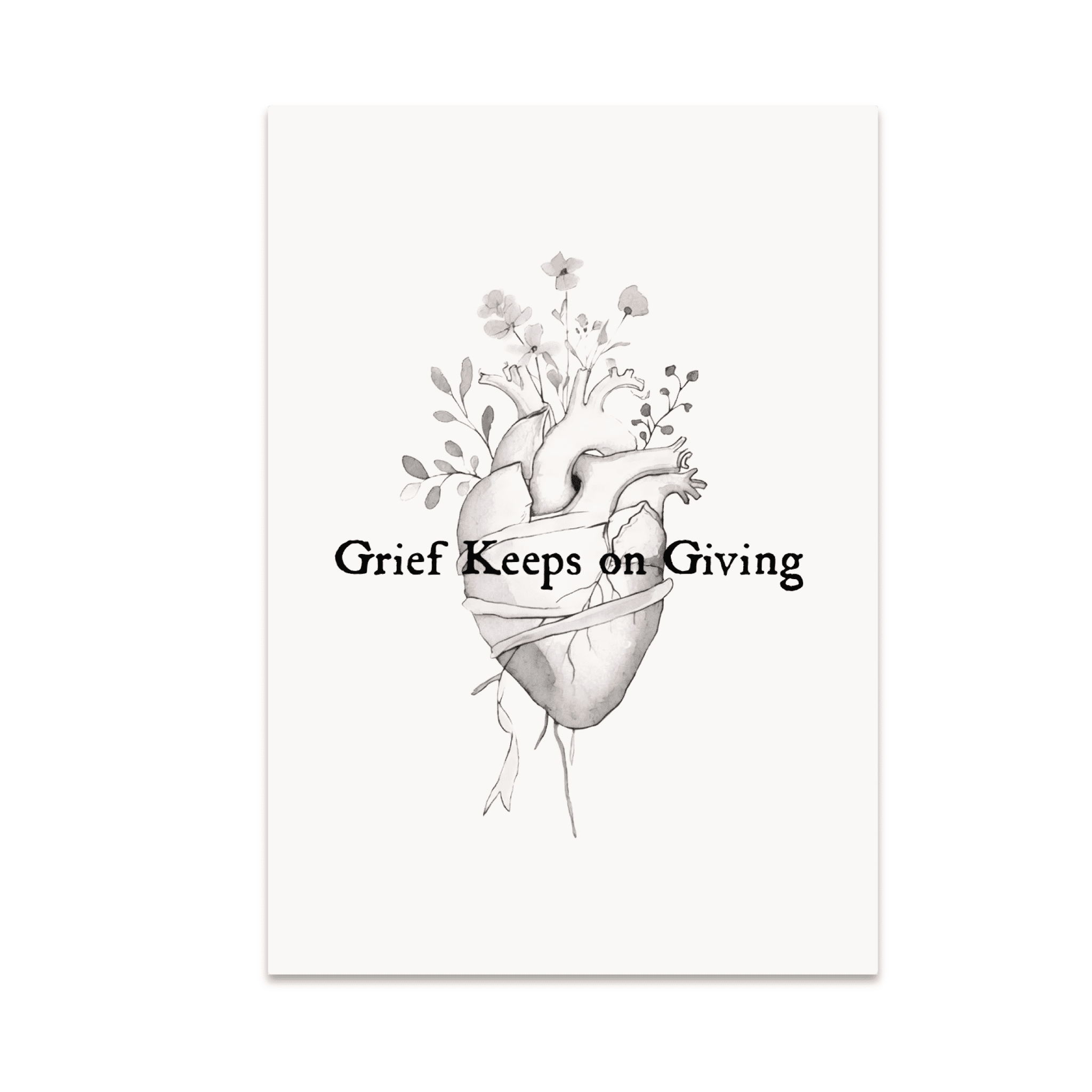 Grief Keeps on Giving - Grief Support Humor - 13x19 Poster Print ...