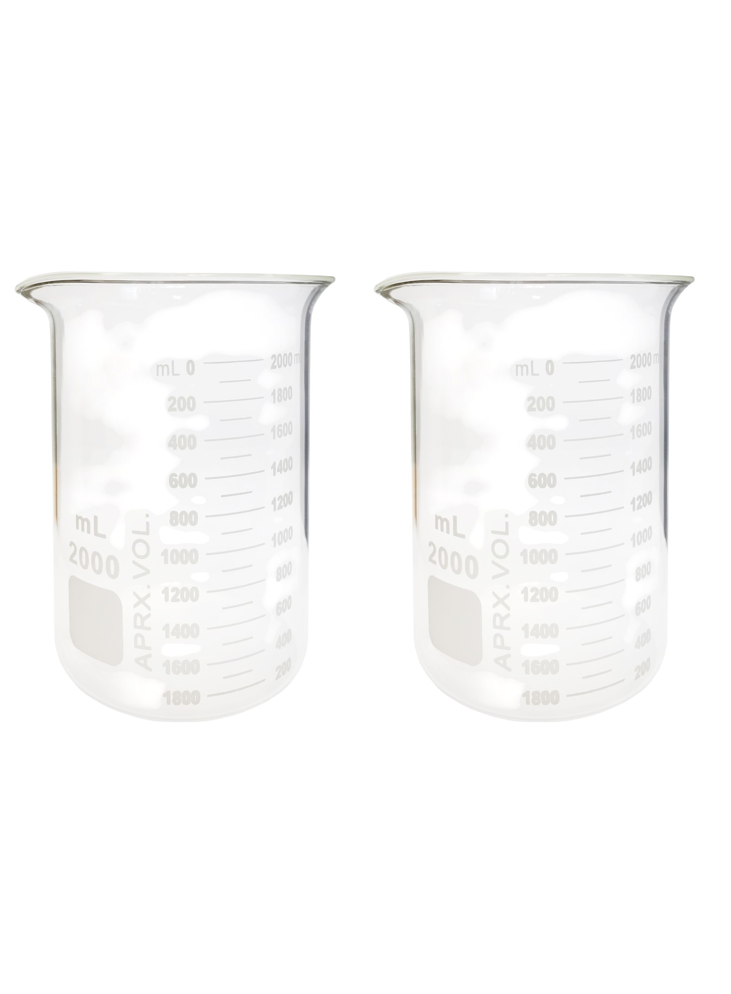 Griffin Beaker, 2000ml Capacity, Pack of 2 by Go Science Crazy ...