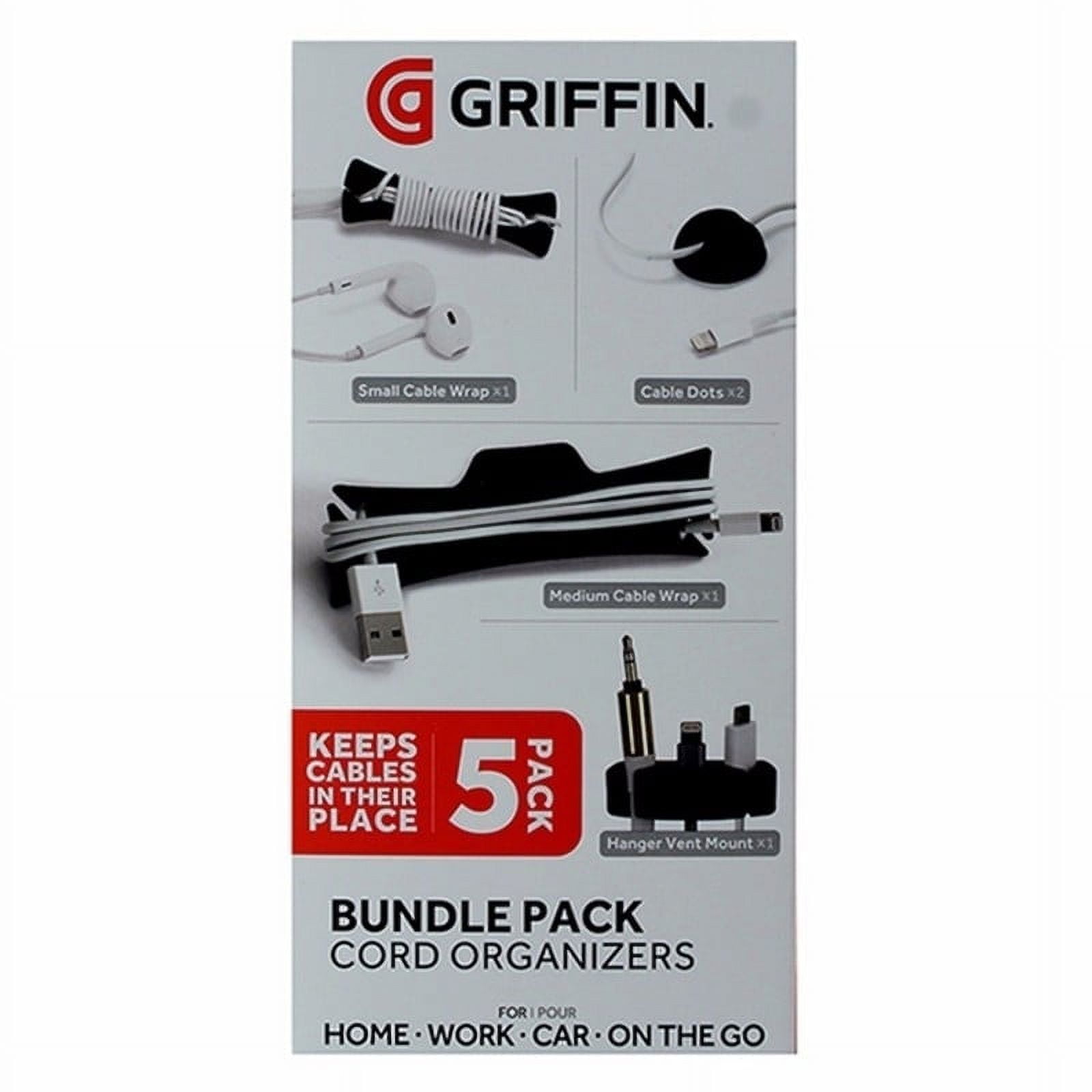 Griffin Cable Management Bundle Pack Cord Organizers for Headphones ...