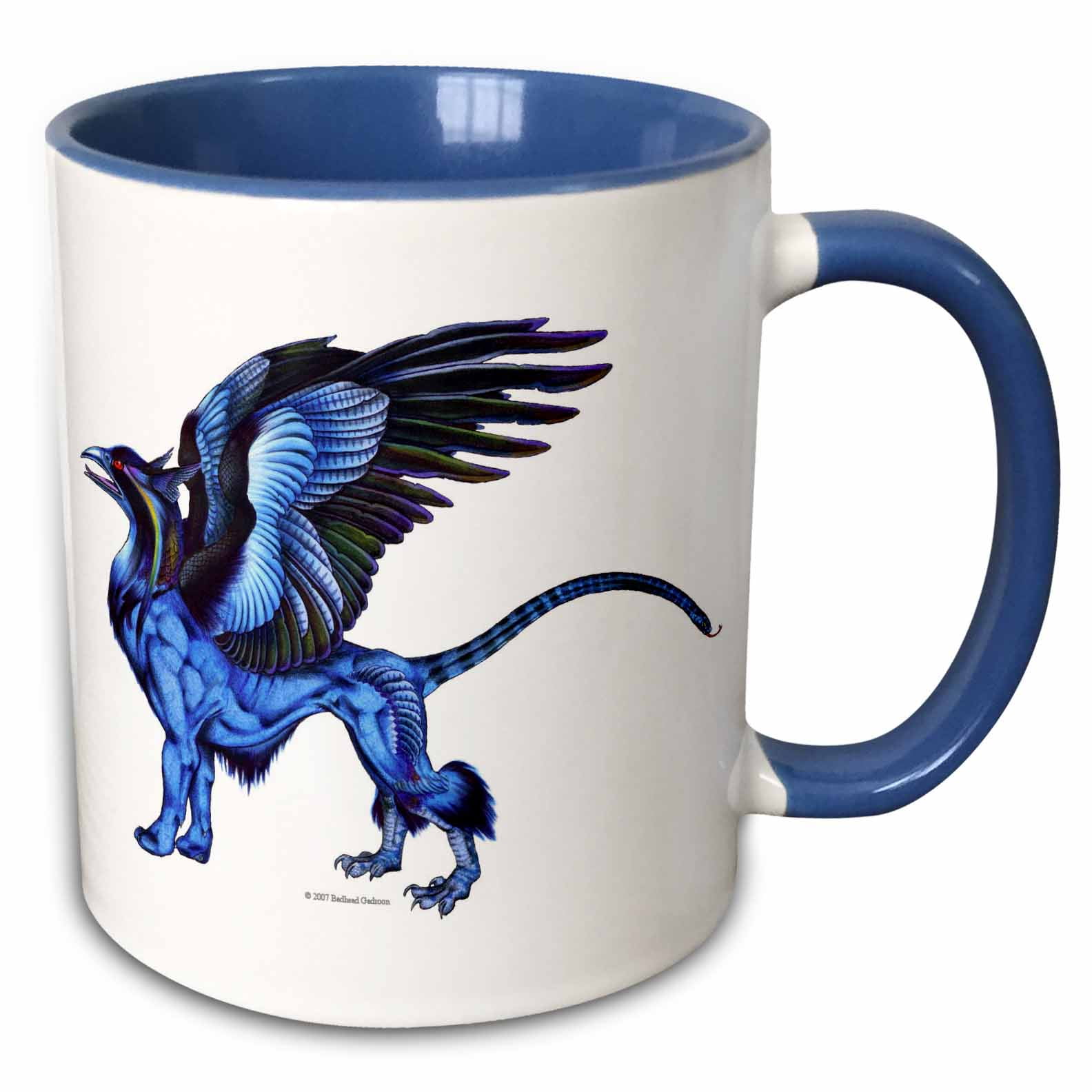3drose, Griffin Flight Leader Colorful Fantasy Monster Art, 11oz Two ...