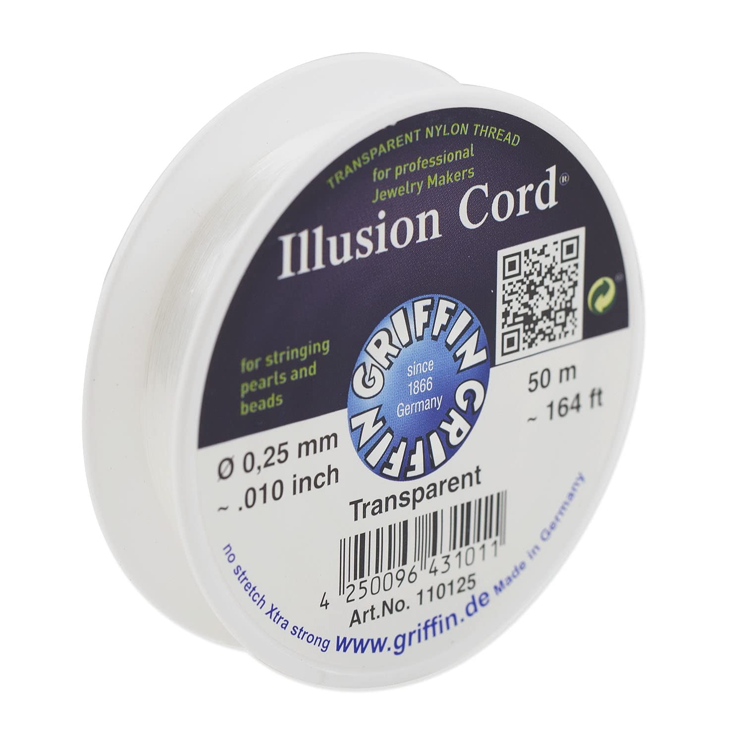 Griffin Illusion Cord 0.25mm Transparent (50 Meters) - Walmart.com