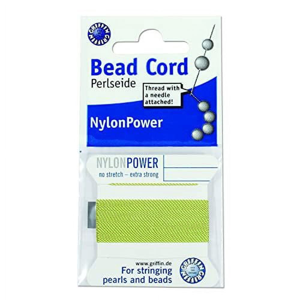 Griffin Nylon Bead Cord Perlseide – Jade Color – Size 12 (0.98mm) – 2 ...