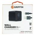 Griffin PowerBlock Universal USB-A 12W Wall Charger with USB-A to Micro ...