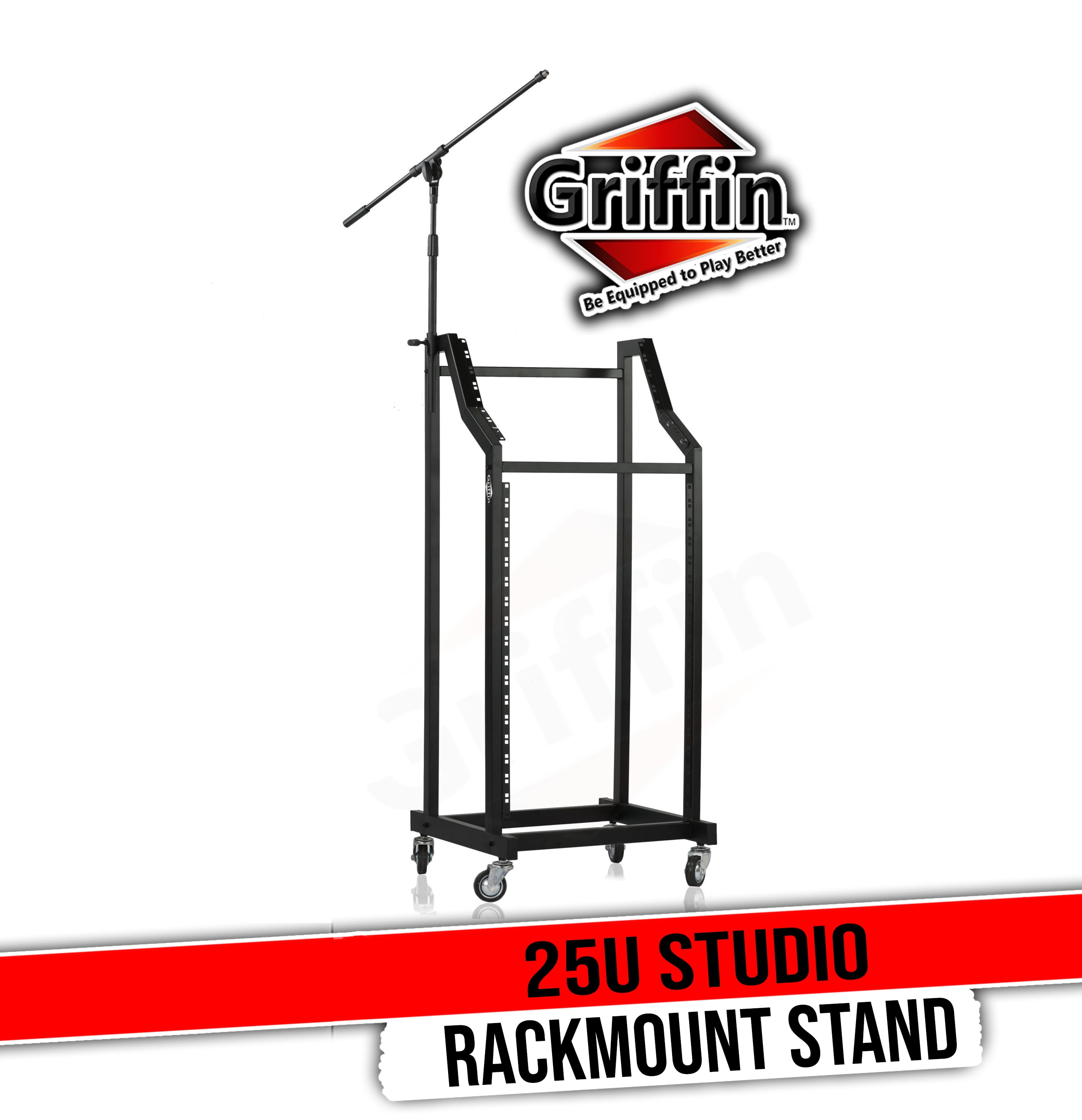 Griffin Rackmount Stand Cart and Adjustable Top Mixer Platform Rack ...