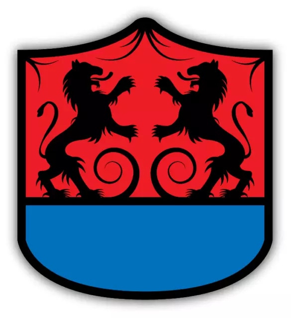 Griffin Shield Heraldic Sticker Phone Decal Water Bottle Stickers Car ...